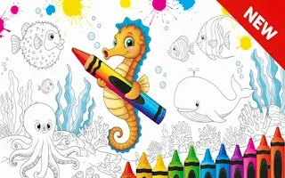 Sea Animal Coloring Book Unblocked Game Play | io Games Slither
